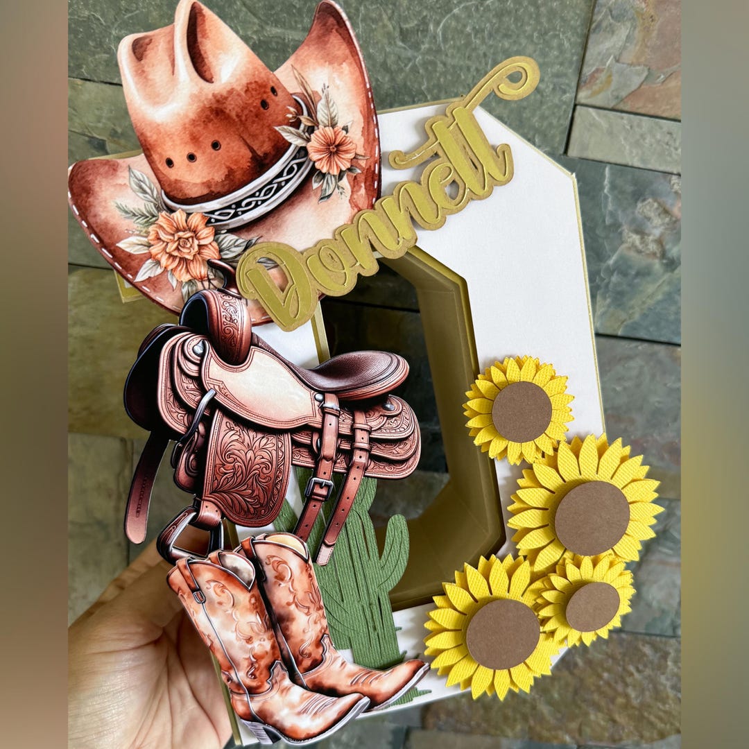 Cowgirl 3D Letter Western Cowgirl Party Decorations Custom 3d Letter ...
