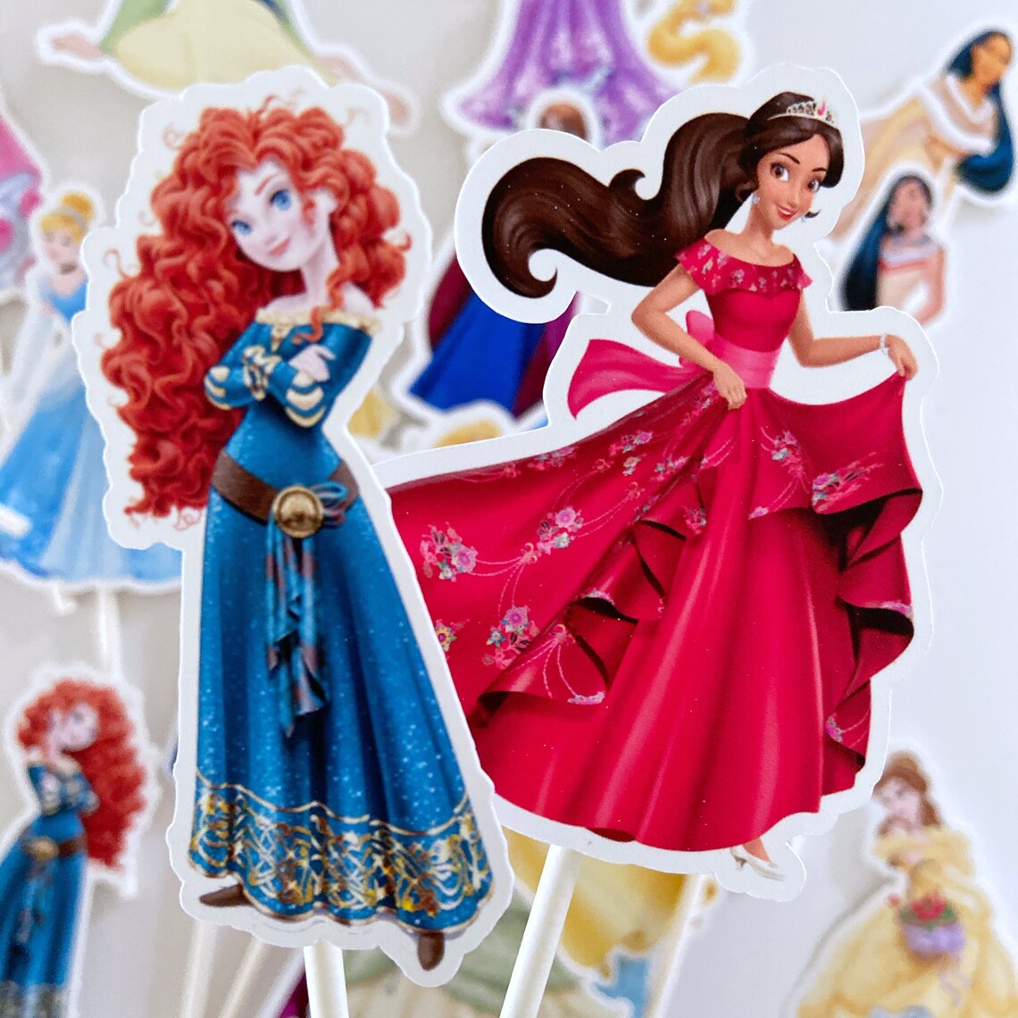 Princess Cupcake Toppers Princess Birthday Party Decorations - Etsy