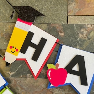 Happy Graduation Banner Kindergarten Graduation Theme Party Decorations ...