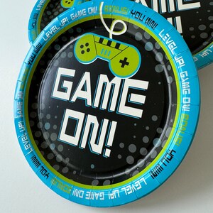 Gamer Party Plates Gaming Paper Plates Gamer Party Decorations Video ...