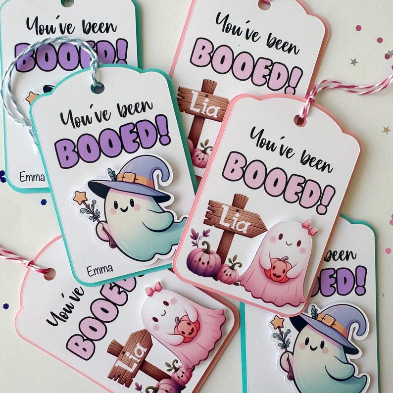 You've Been Booed Tags, Halloween Party Favors - Etsy