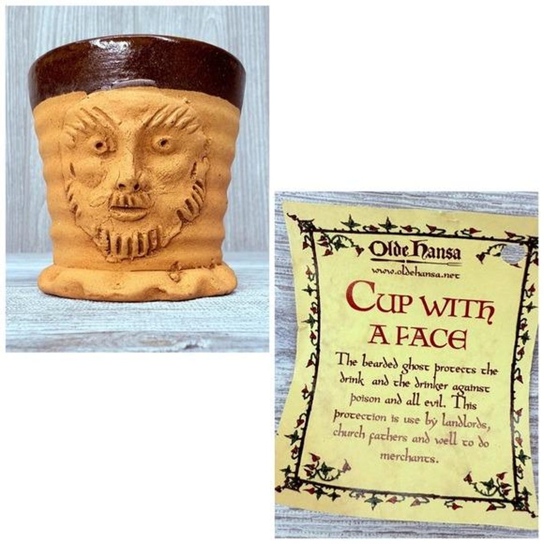 Vintage Olde Hansa Face Cup Ghost Haunted Face Beer Protector Rare ...