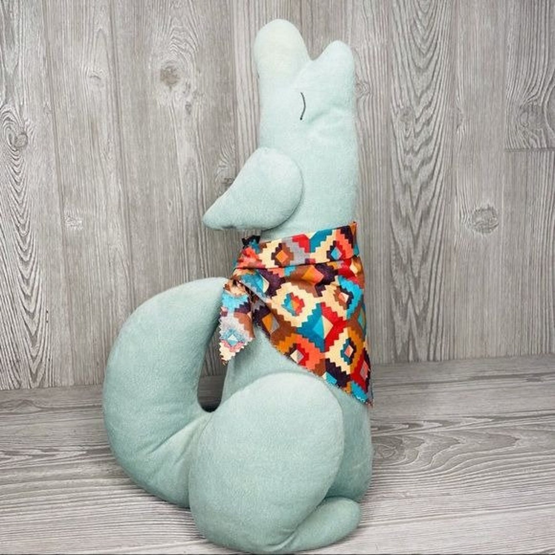 Vintage Howling Coyote Southwestern Cloth Door Stop Very Heavy ...