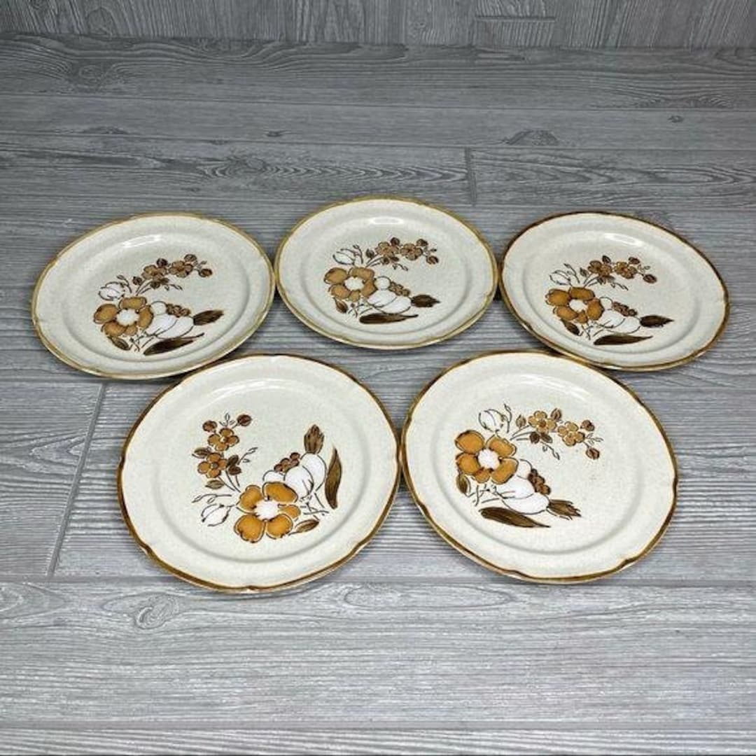 1970 Vintage Hearthside Baroque AUTUMN FAIR Plates Table Setting - Etsy