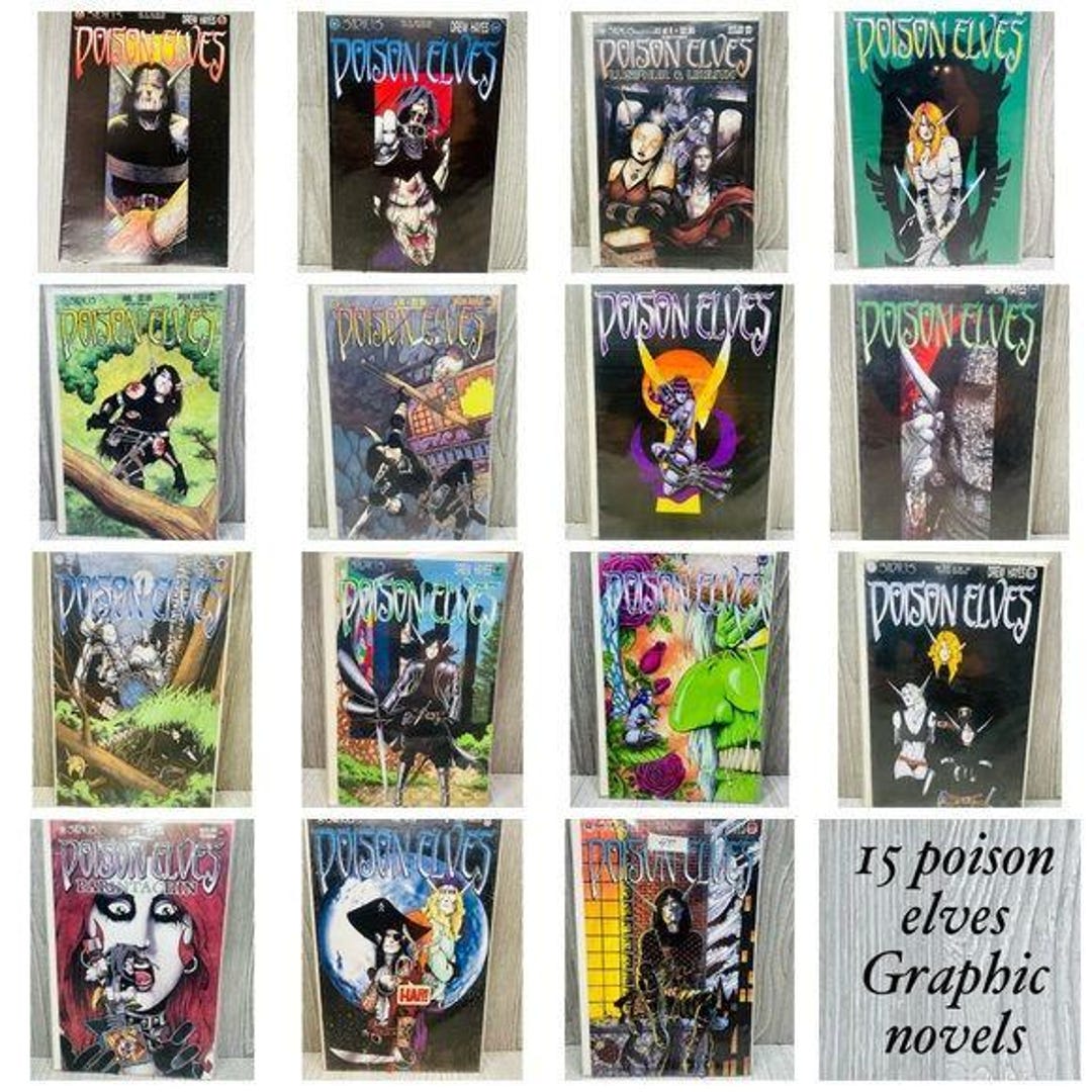 15 Drew Hayes Poison Elves Graphic Novel / Comic Books Art Work ...