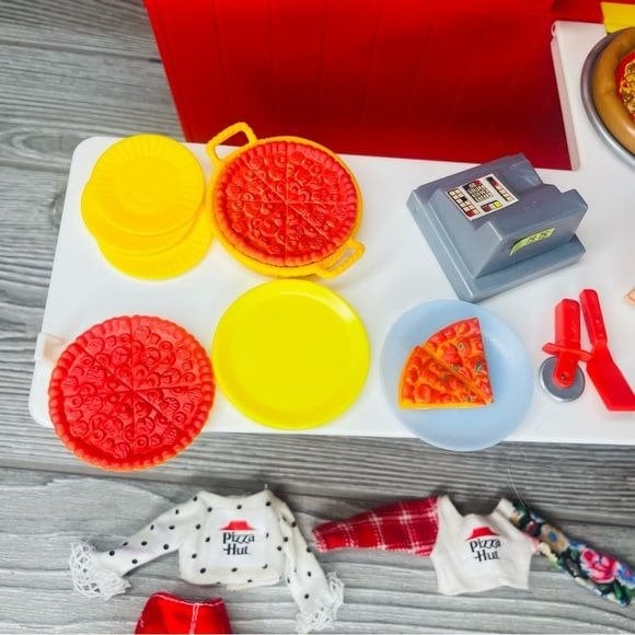 Barbie Pizza Party SKIPPER Pizza Shop Playset 1995 Arcotoys, Mattel 90s ...
