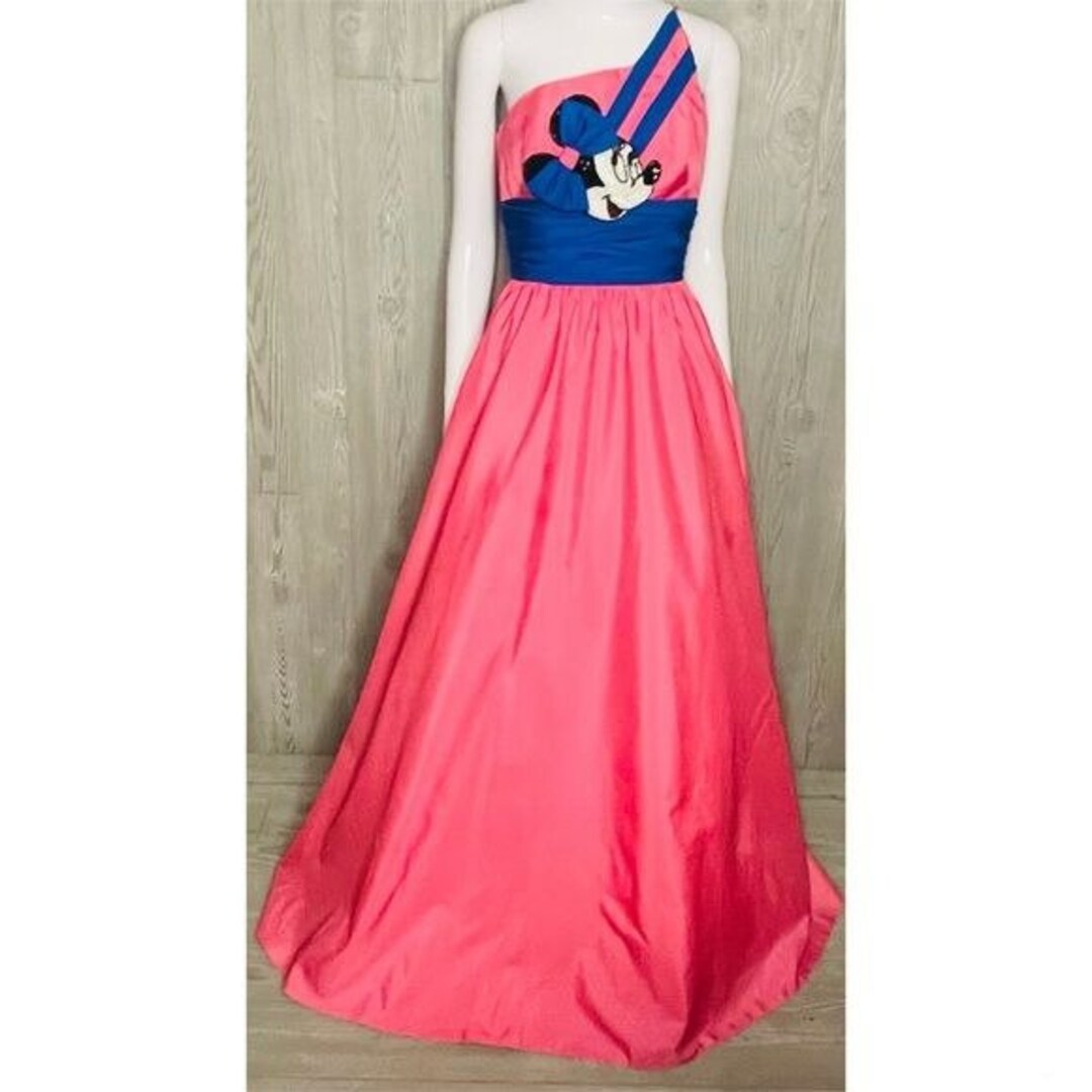 Vintage 86 Rare Disney Minnie Mouse Mike Benet Formals Ball Gown Dress ...