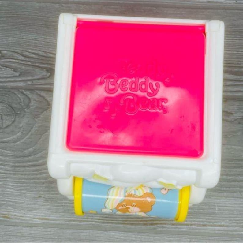 Vintage Fisher Price Teddy Beddy Bear Jack in the Box Musical Baby Toy ...