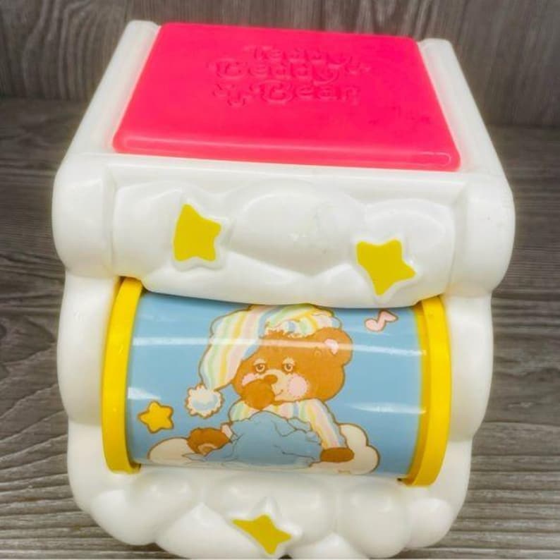 Vintage Fisher Price Teddy Beddy Bear Jack in the Box Musical Baby Toy ...