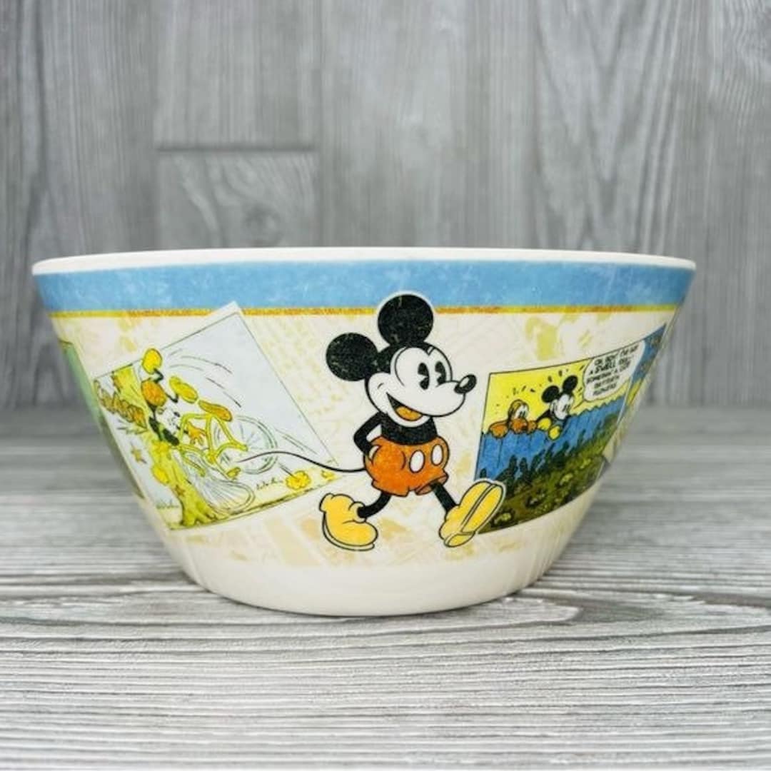 Vintage Zak Designs Disney Vintage Comic Strips Mickey Mouse Bowl - Etsy