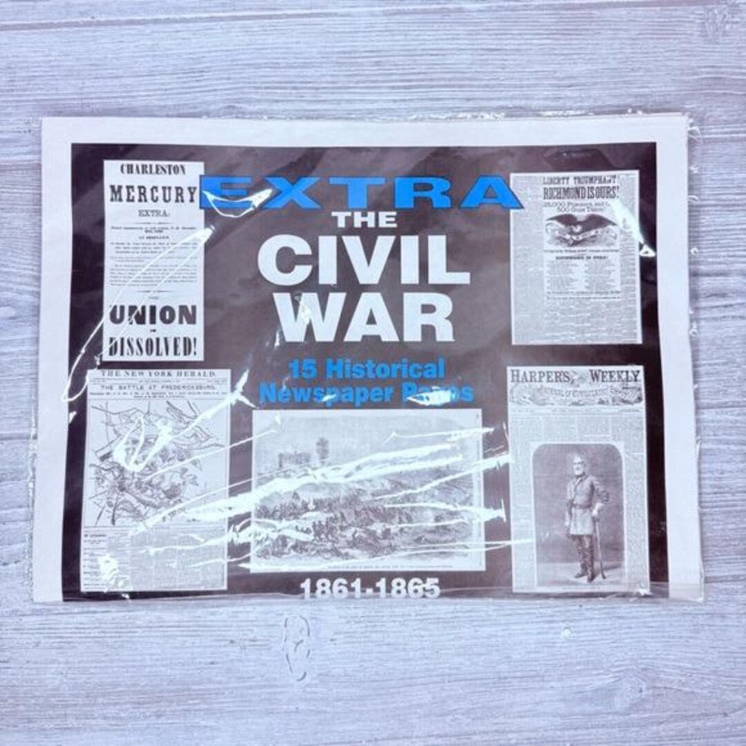 15 Civil War Reprint Newspaper W Headlines 1861-1865 Ft Sumter to Lee ...