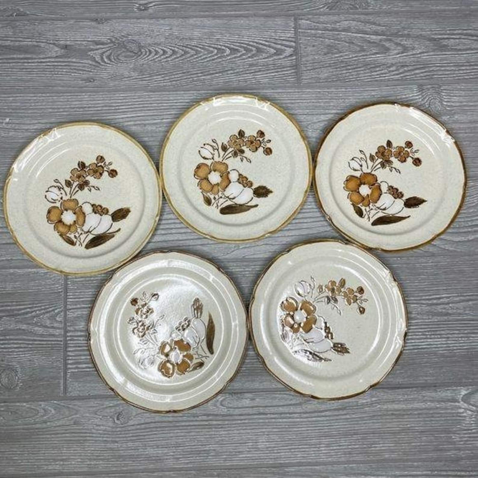1970 Vintage Hearthside Baroque AUTUMN FAIR Plates Table Setting - Etsy