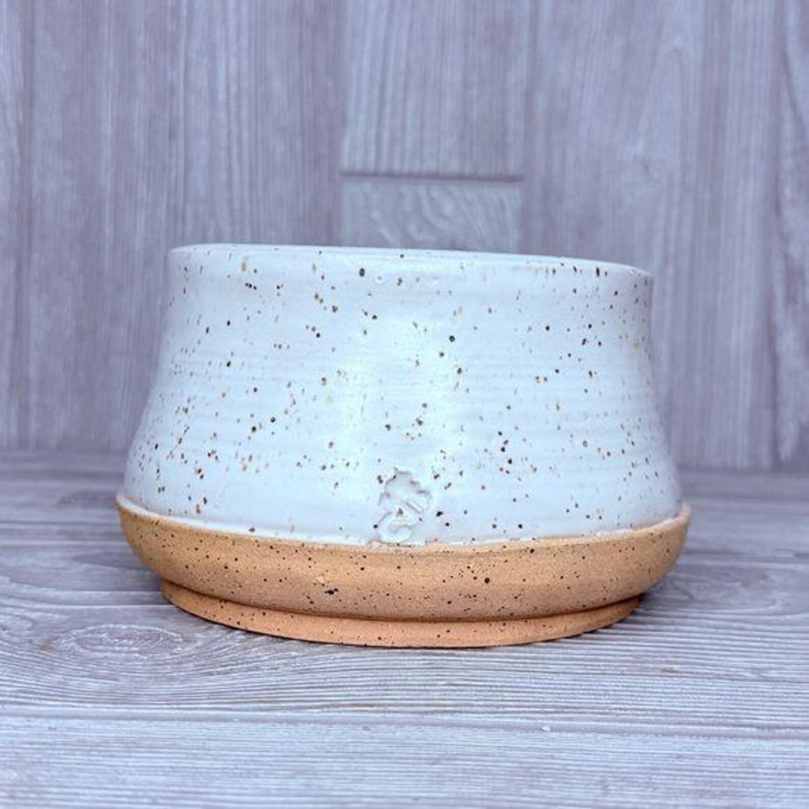 Hand Made Pottery Terracotta Glazed Bowls and Salt Cellar 2 Size Bowls ...