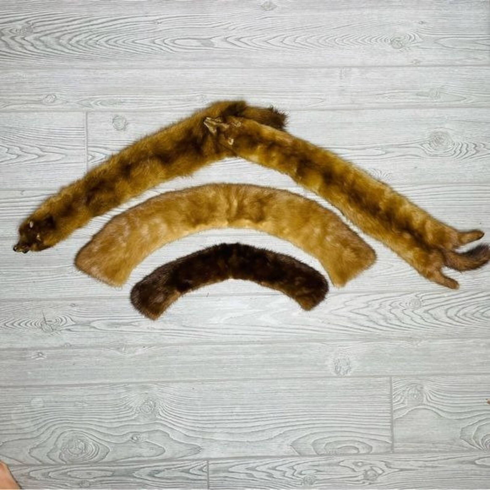Vintage Brown Mink Scarf and 2 Jacket Collars Fur Mink Accessories - Etsy