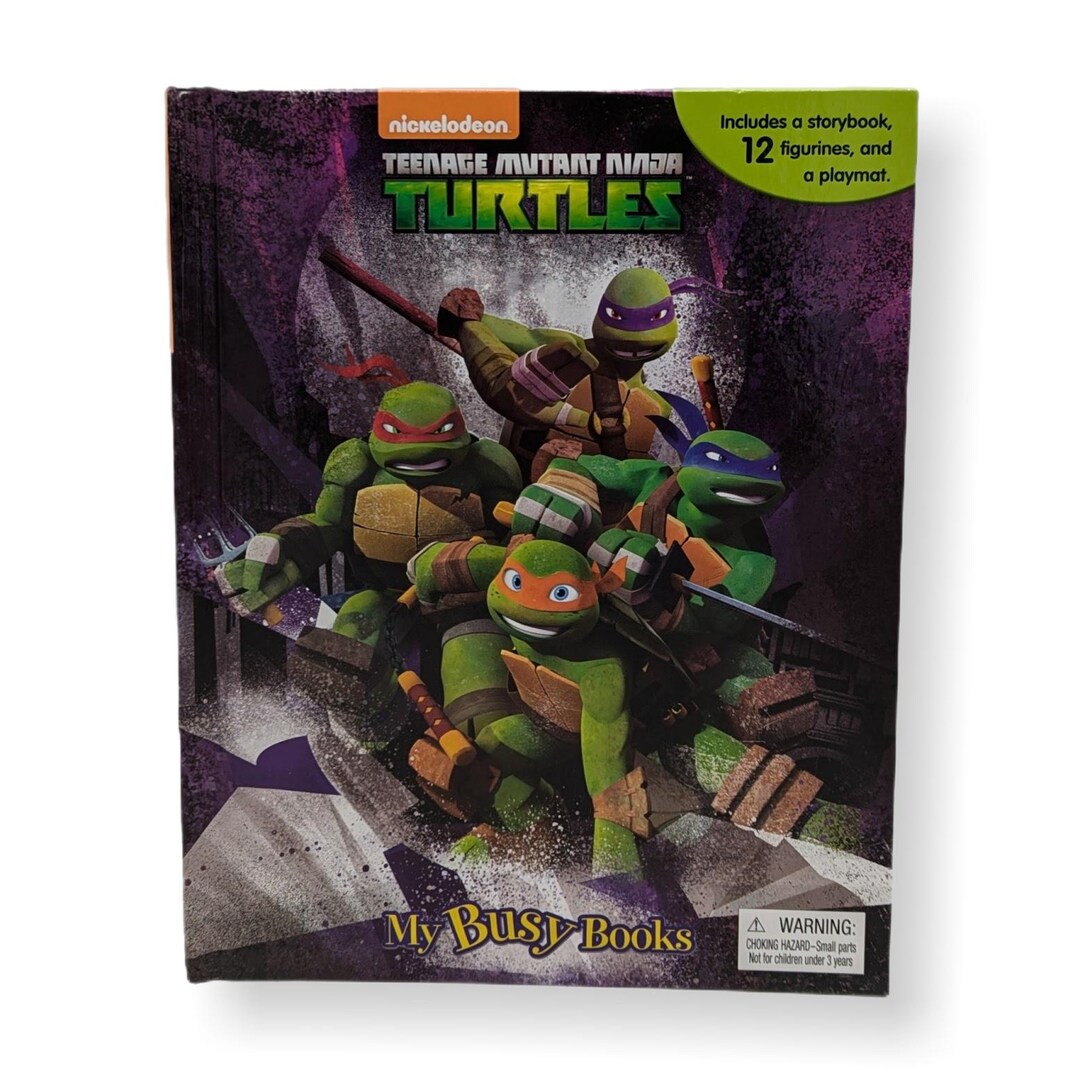 My Busy Book Nickelodeon Teenage Mutant Ninja Turtles TMNT 12 Figures ...