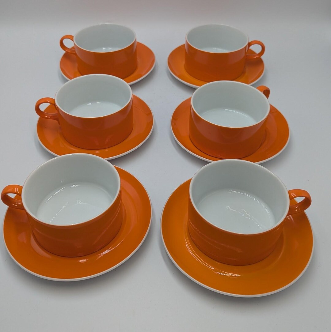 1960's Schmid Kreglinger 'scmid Krelinger Orange Coffee/ Tea Cup and ...
