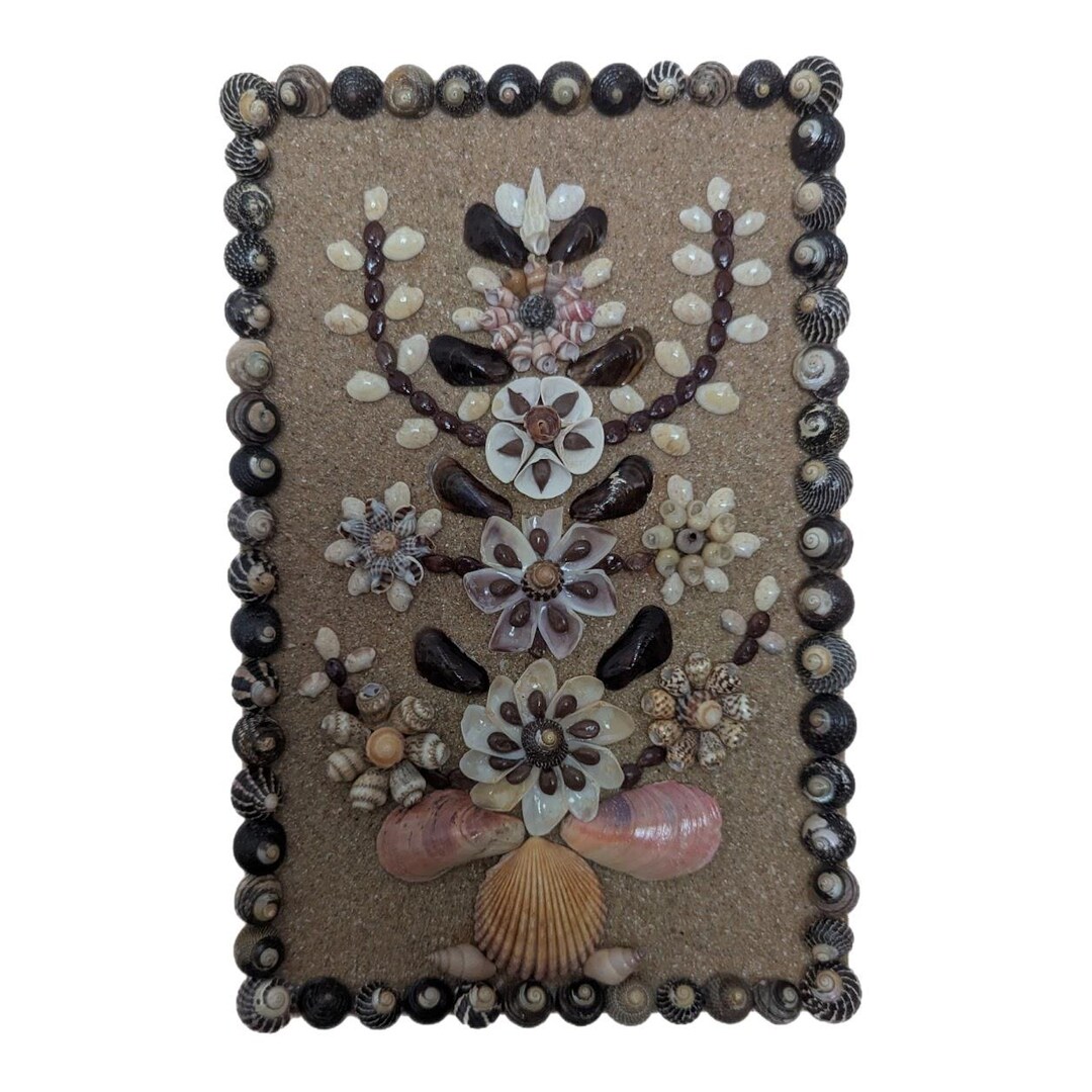Vintage 1960s Shells and Sand Picture Seashell Art - Etsy