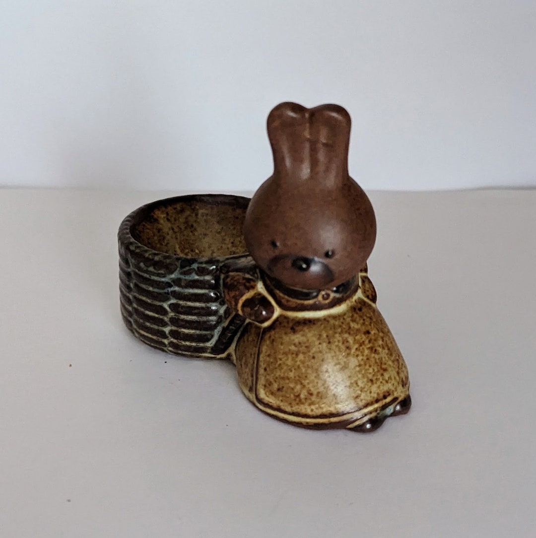 Gempo Made in Japan 70s Pottery Egg Cup Rabbit - Etsy Australia