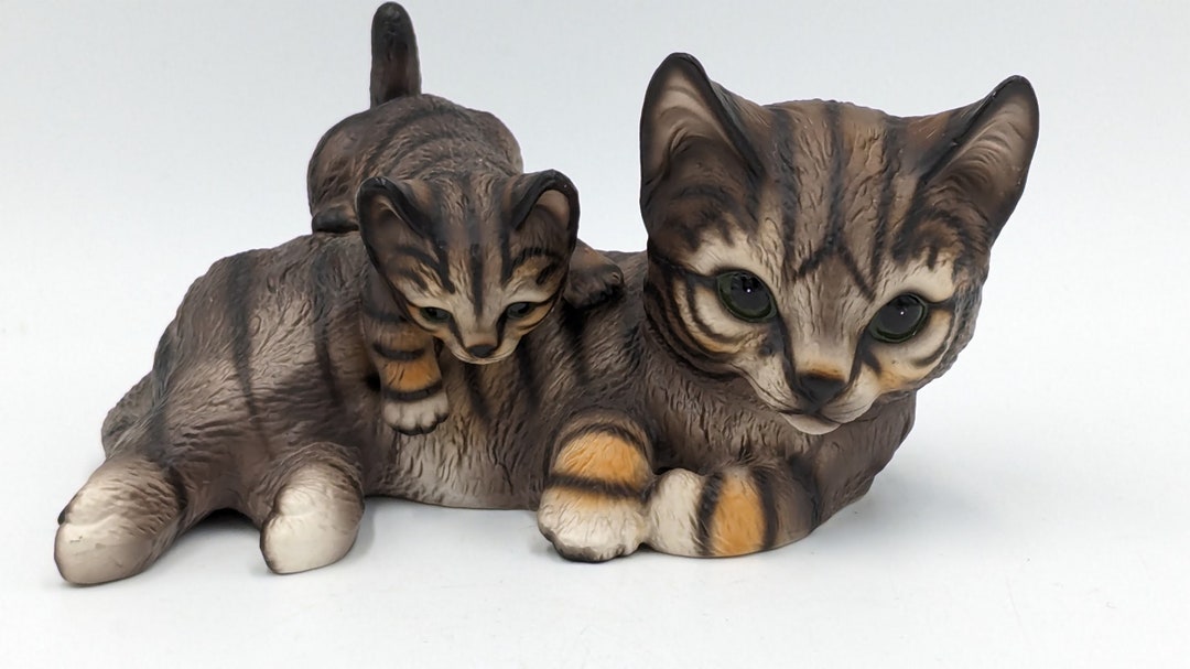 Retro 1980's Beautiful Kitsch Cat and Kittens - Etsy