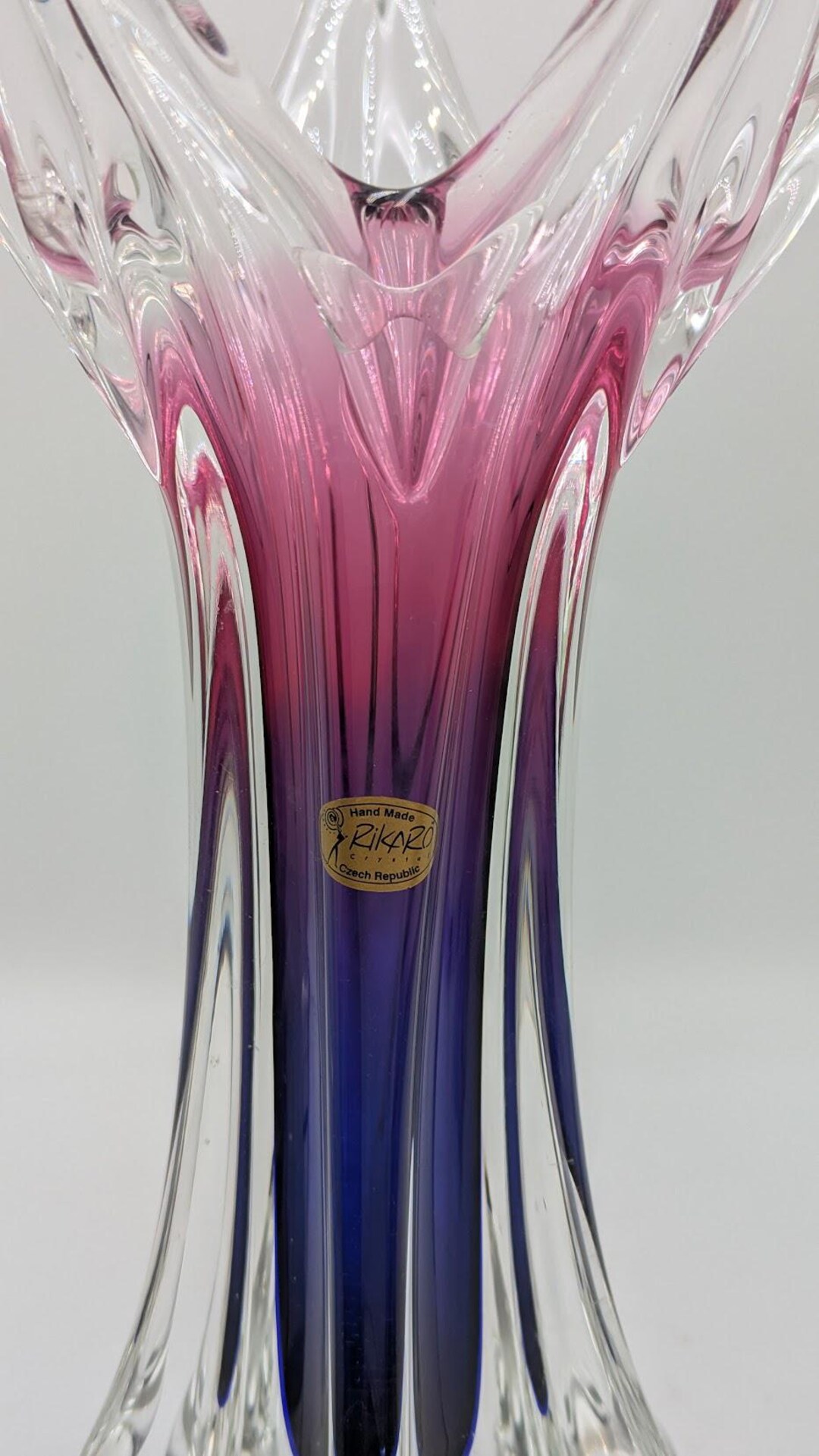 Rare Find Vintage Handmade Rikaro Crystal Czech Art Glass Mid Century Modern Design - Etsy Australia