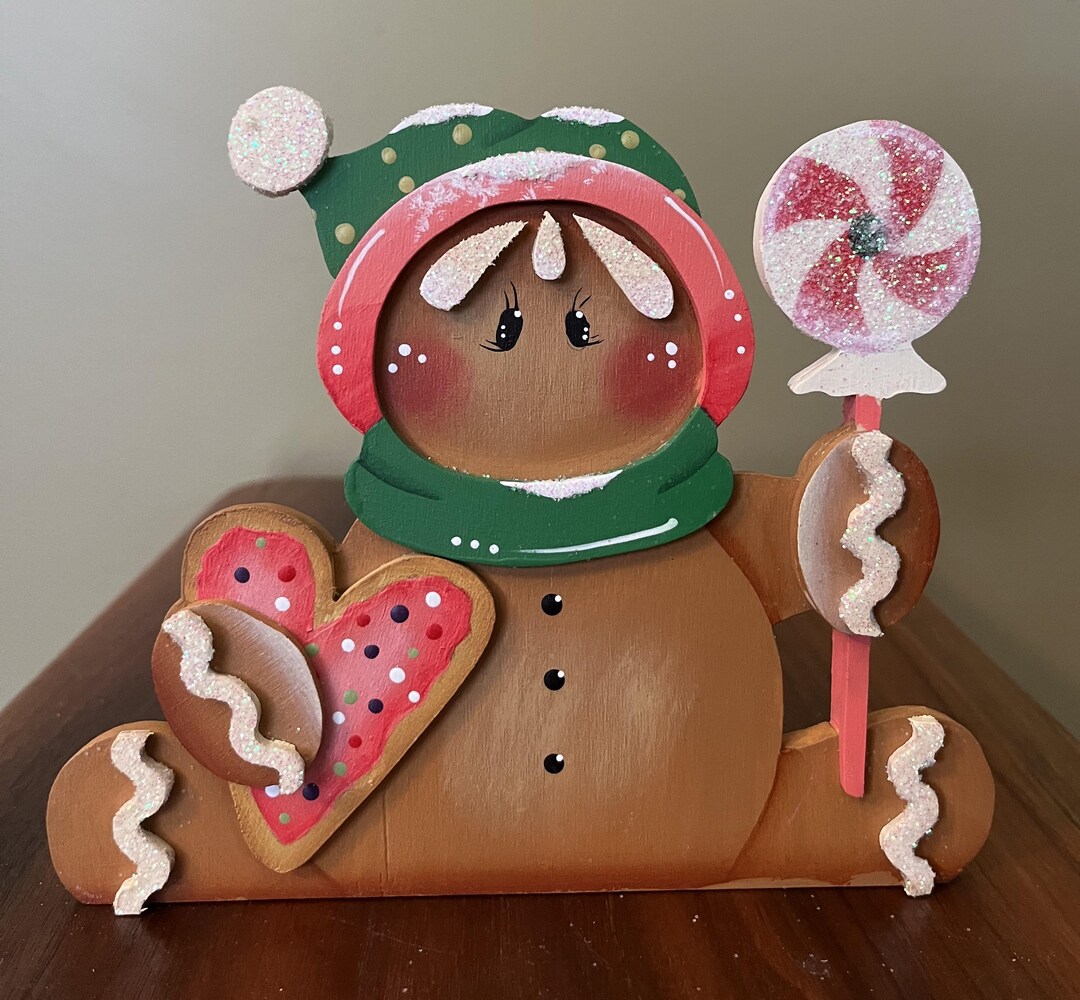 Sitting Gingerbread Man - Etsy