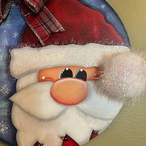 Santa in the Round - Etsy