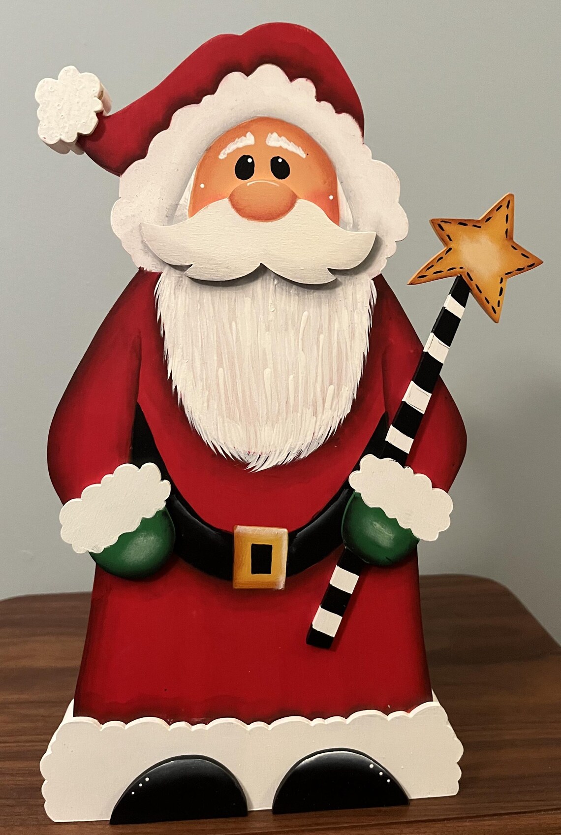 Santa With Star Wand - Etsy