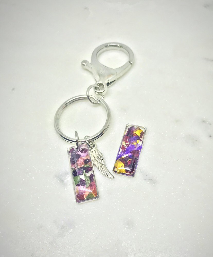 Custom Flower Keychain