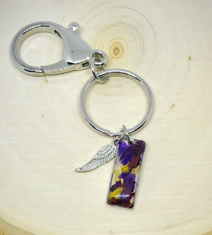 Custom Flower Keychain
