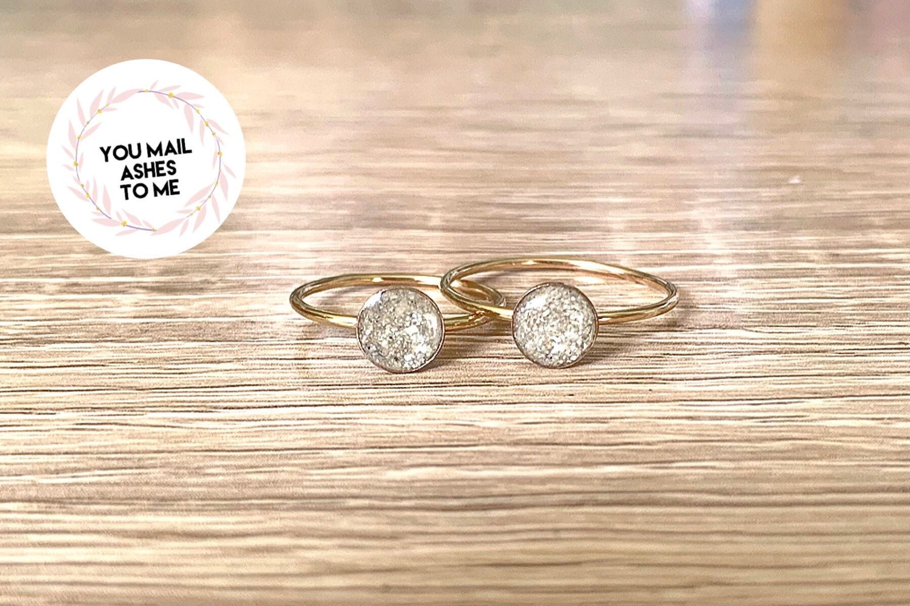 Dainty Gold Cremation Ring