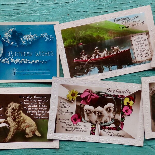 Vintage Dog Postcard - Etsy