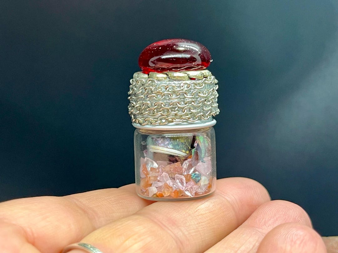 Psalm in A Mini Bottle, Message in A Bottle, Mini Gemstone Wishing ...