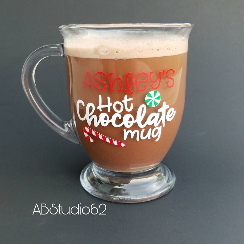 Hot Chocolate Mug Personalized Christmas Mug Hot Chocolate Etsy