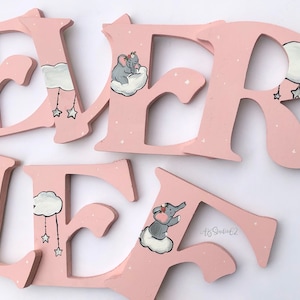 Elephant Nursery Decor, Elephant Girl Nursery, Elephant Wall Art ...