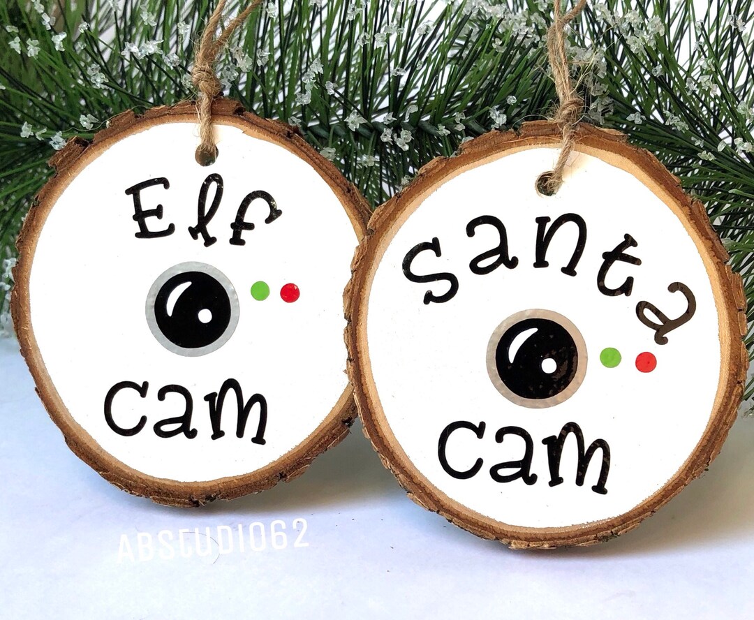 Santa Camera Ornament, Santa Cam Ornament, Santa Spy Ornament, Santa's ...