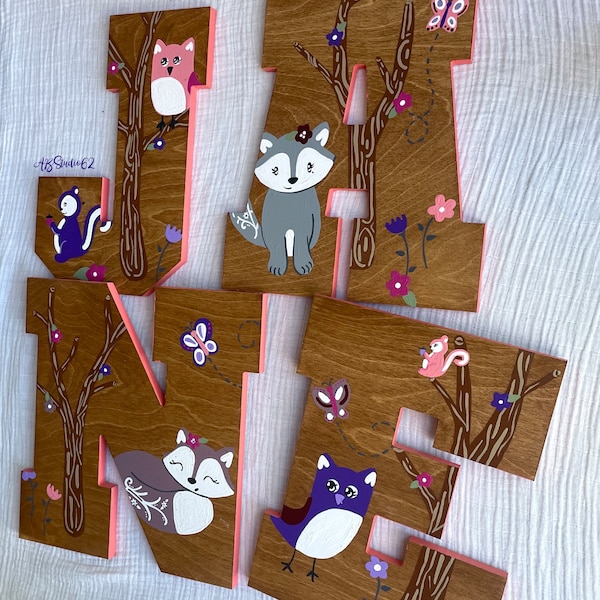 Painted Wood Letters - Etsy