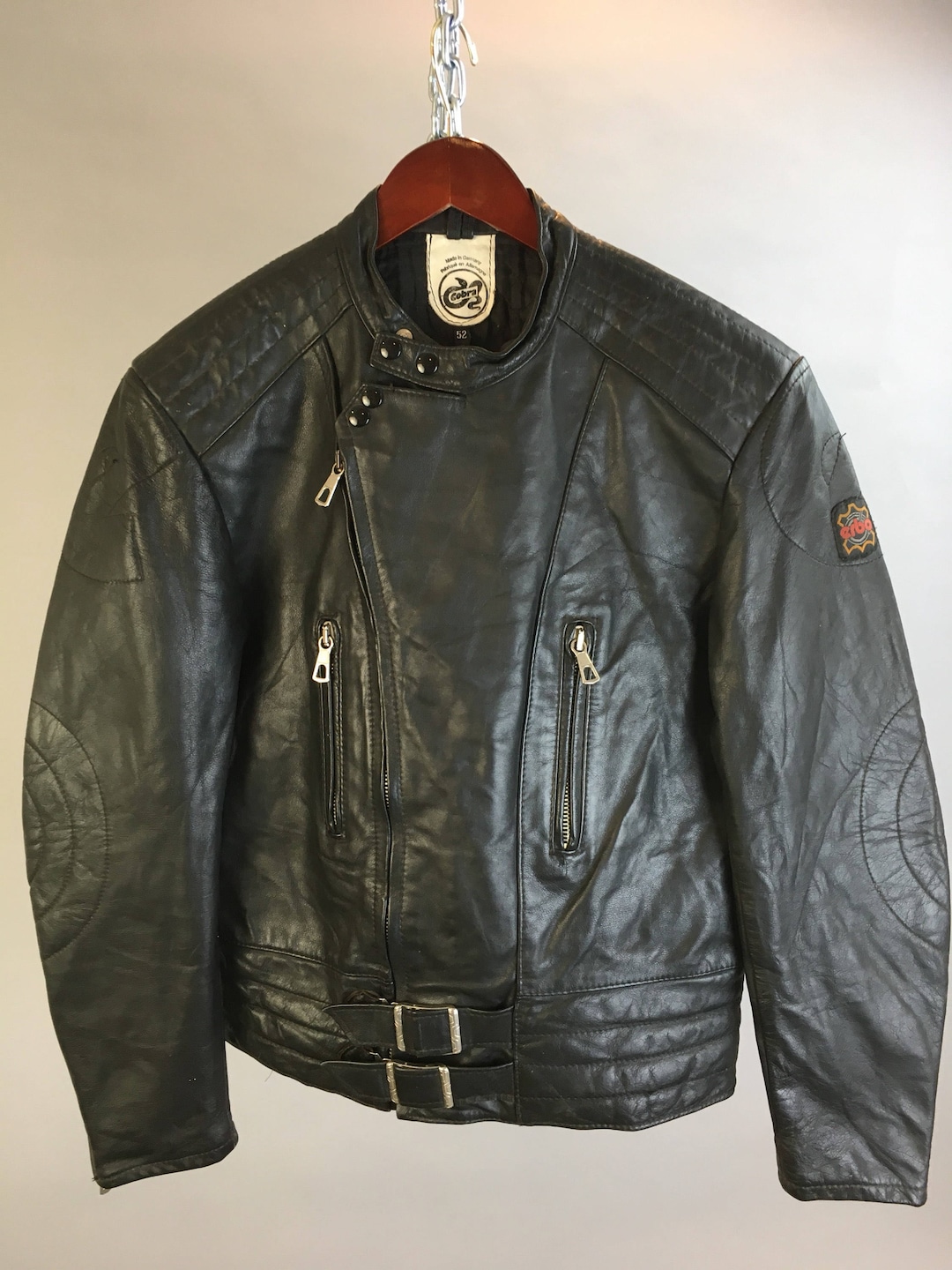 Mens Vintage Motorcycle Jacket // Vintage Leather Jacket// European ...