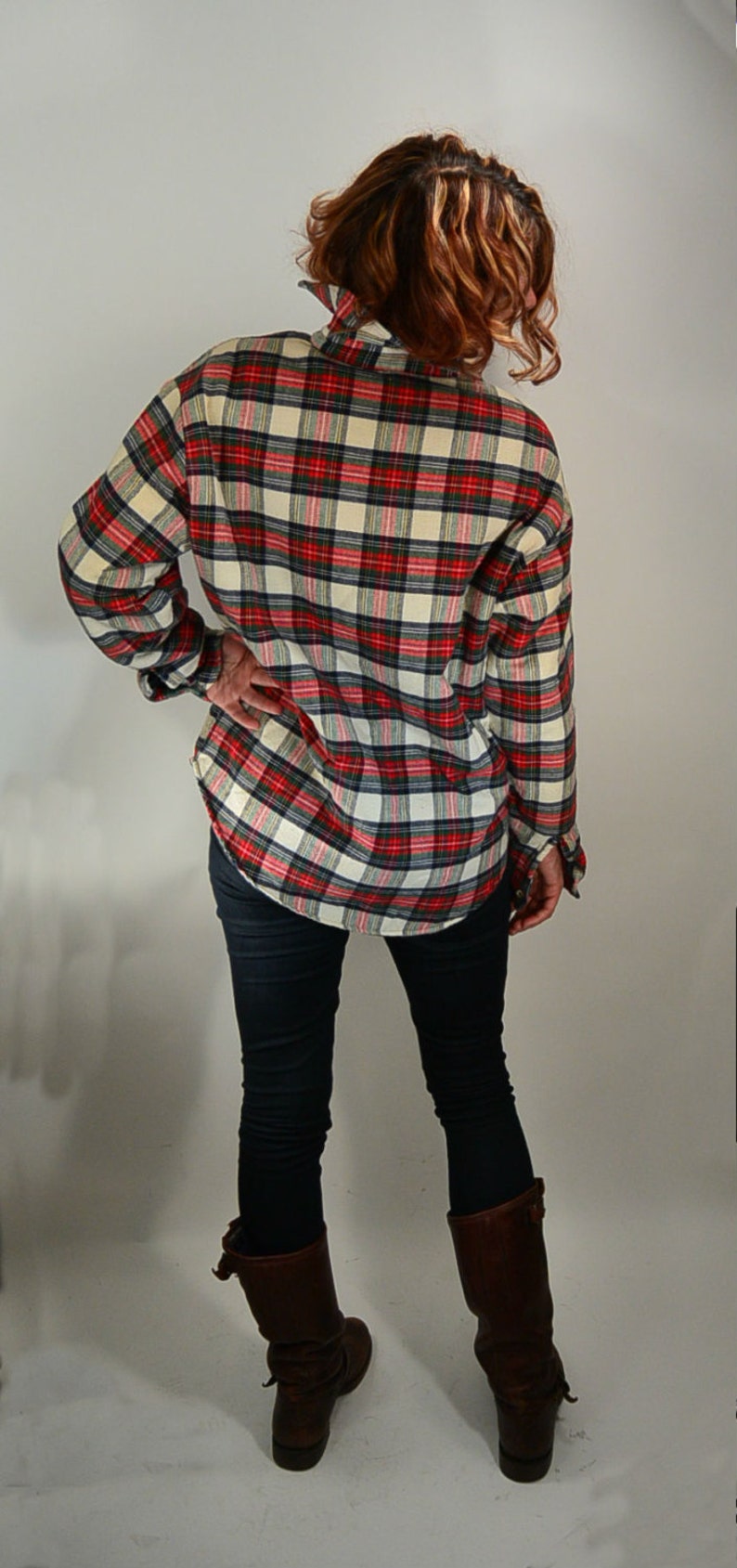 Grunge Flannel// 80s Flannel// Insulated Flannel Button Down// Quilted ...