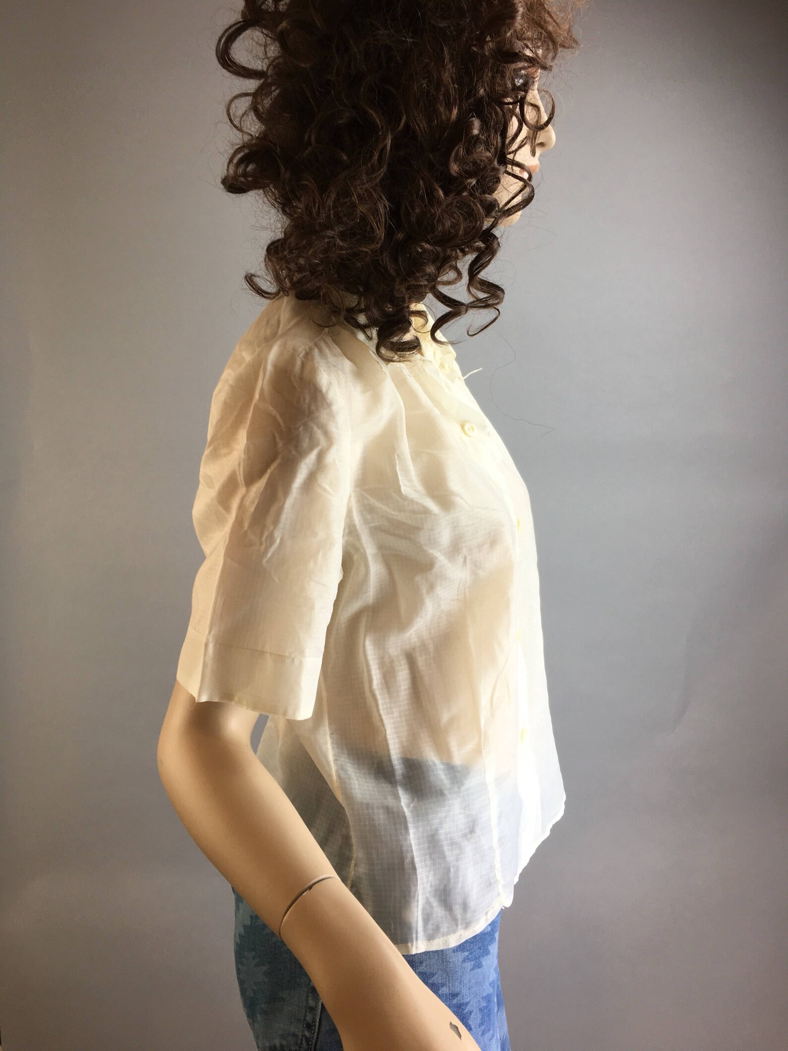 80s Valley Girl Shirt// Vintage Parachute Shirt// Vintage Blouse Size ...