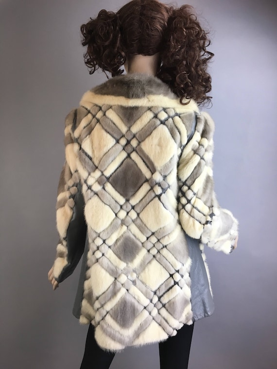 Vintage 70s Fur Coat// Leather and Fur Jacket// Real … - Gem