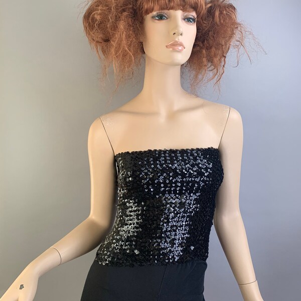 Sequin Tube Top - Etsy
