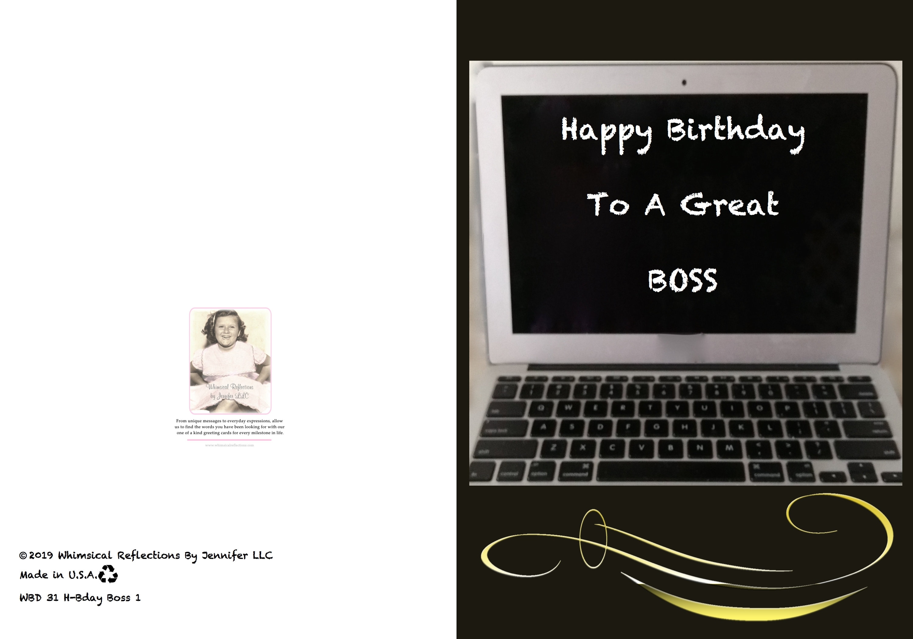 Happy Birthday Card, Happy Birthday Boss, General Birthday, Computer ...