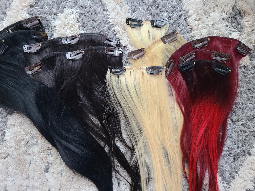 Brand New Ready to Ship Stunning Colors Hair Clip in Hair Extensions ...