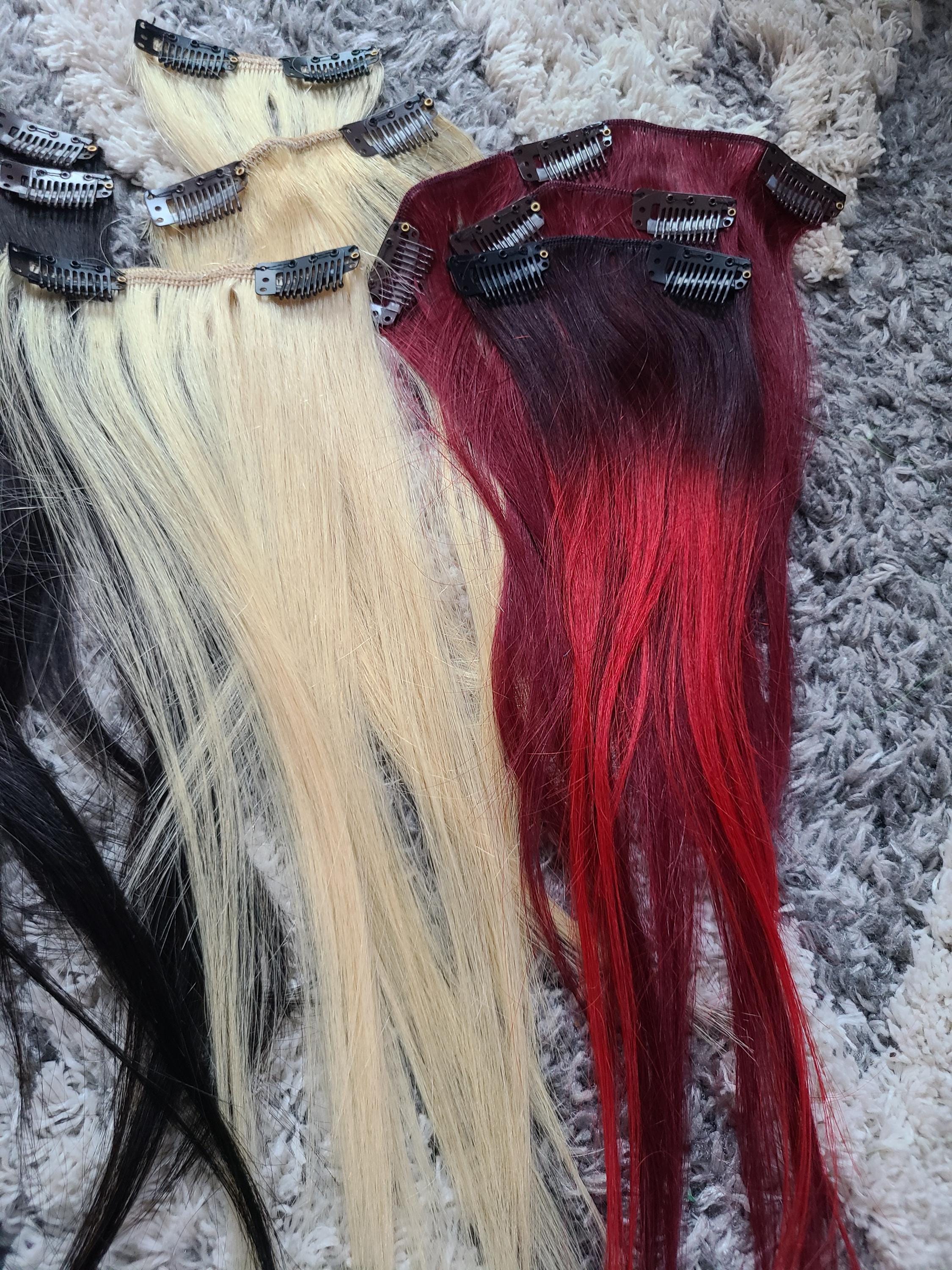 Brand New Ready to Ship Stunning Colors Hair Clip in Hair Extensions ...