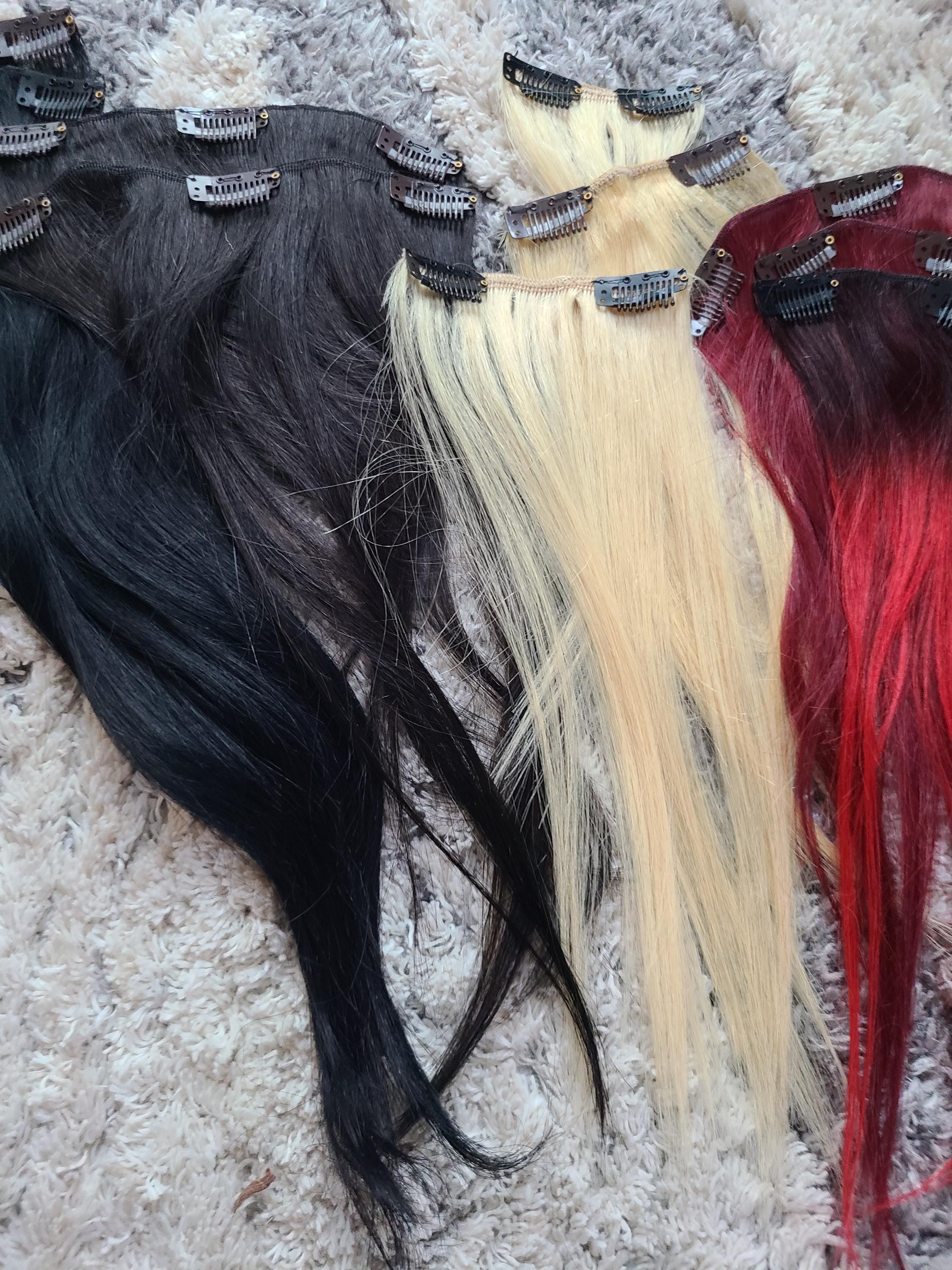 Brand New Ready to Ship Stunning Colors Hair Clip in Hair Extensions ...