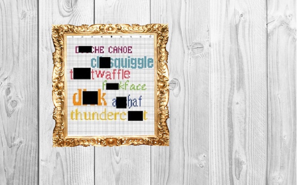 Creative Swear Words - Cross Stitch Pattern - Instant Download - Etsy