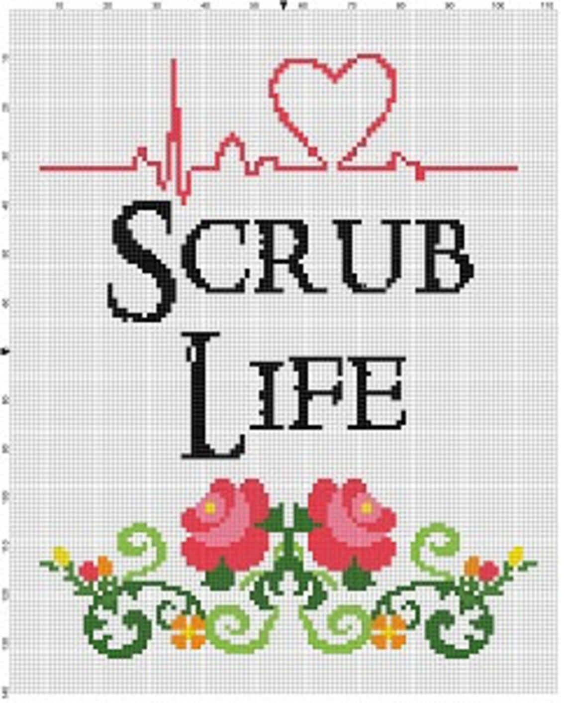 Scrub Life Nurse Doctor PSW Funny Subversive Snarky Cross - Etsy