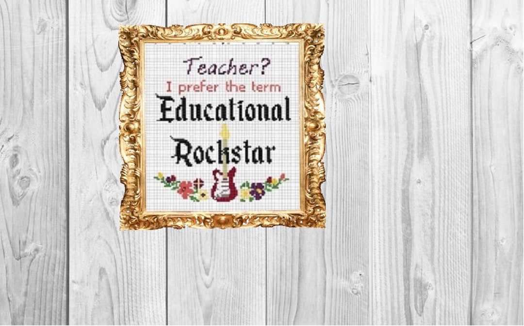 Educational Rockstar - Funny Modern Teacher Professor Educator School ...