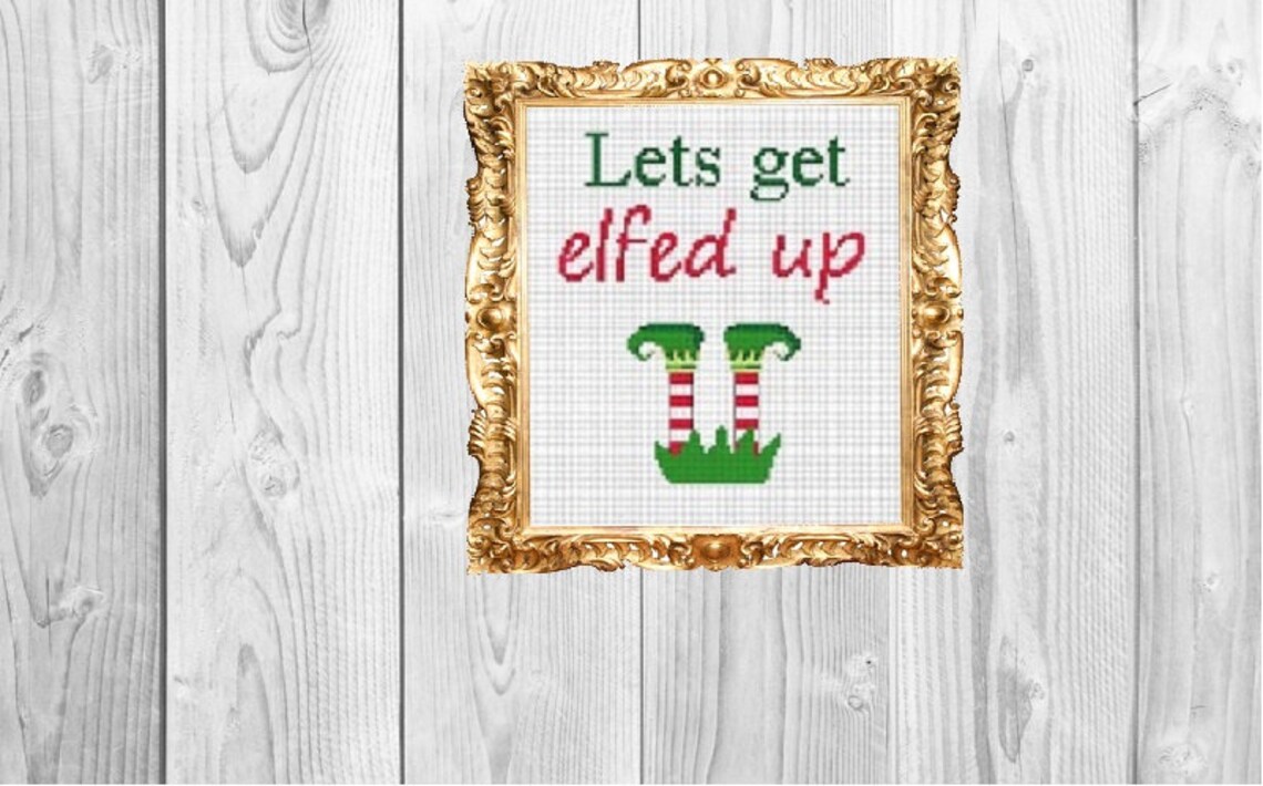 Lets Get Elfed up Funny Christmas Holiday Santa - Etsy Canada