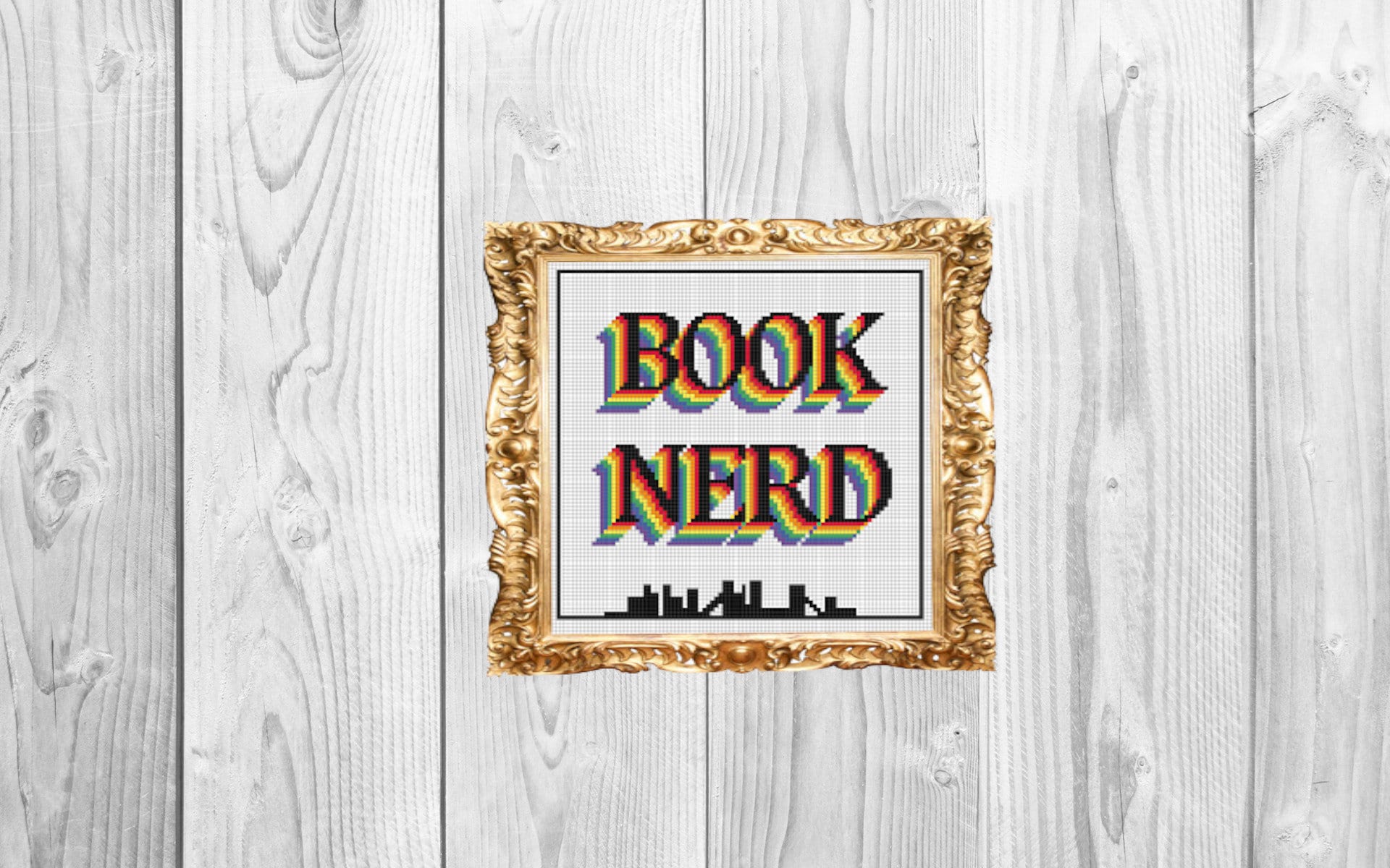 Book Nerd Funny Work Home Library Subversive Cross Stitch | Etsy